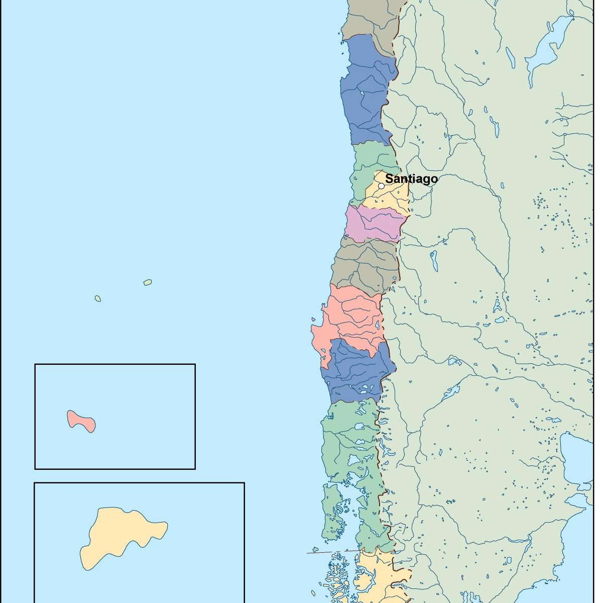 Chile Vector EPS maps | Digital Maps. Worldwide of vector illustrator maps